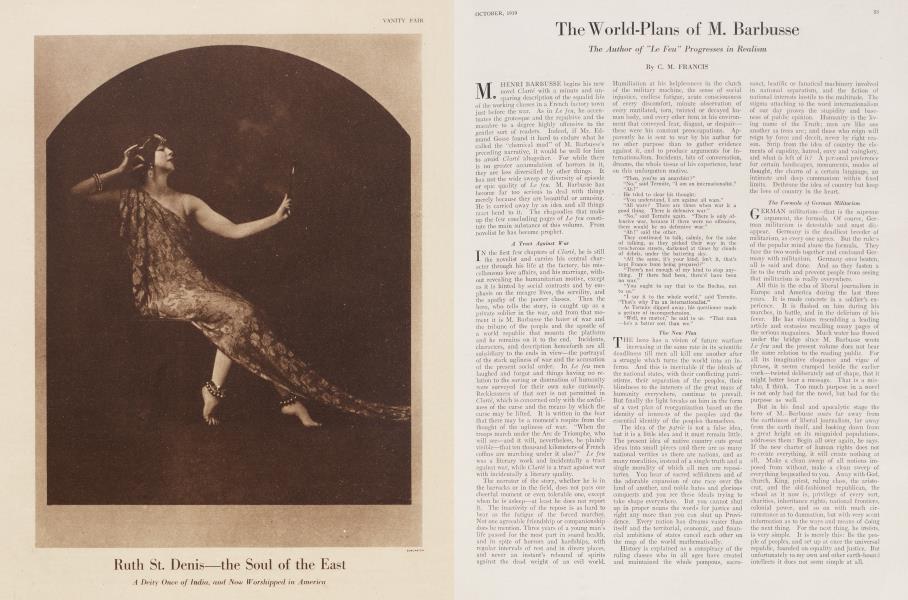 The World-Plans of M. Barbusse | Vanity Fair | October 1919