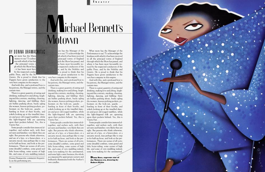 Michael Bennett's Motown | Vanity Fair | January 1982